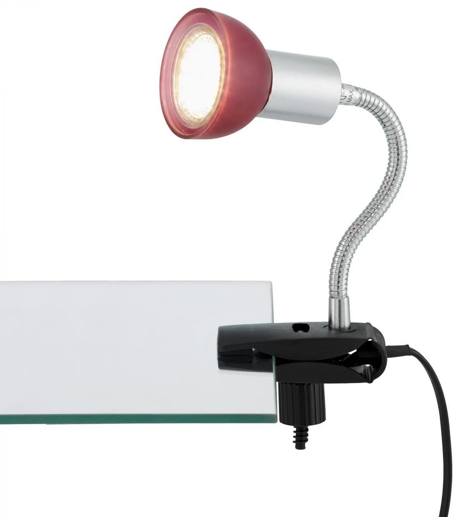 Lampa Briloner na klipu s flexibilním ramenem - GU10, v.34 cm Barva: Bílá-tian