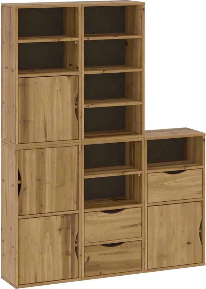 Boční skříňky 5 ks "ODDA" 40x24x79 cm Borovicový masiv 3365360