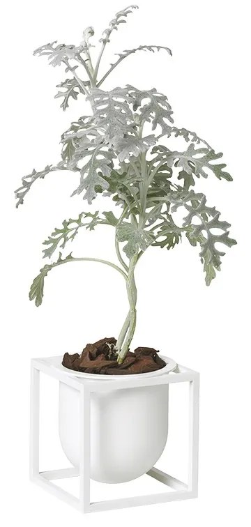 Květináč Kubus Flowerpot White 10 cm Audo Copenhagen