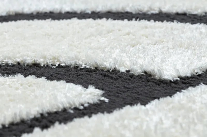 Dywany Łuszczów, Kusový koberec Mode 8631 geometric cream/black, 120x170, černobílá, kancelář