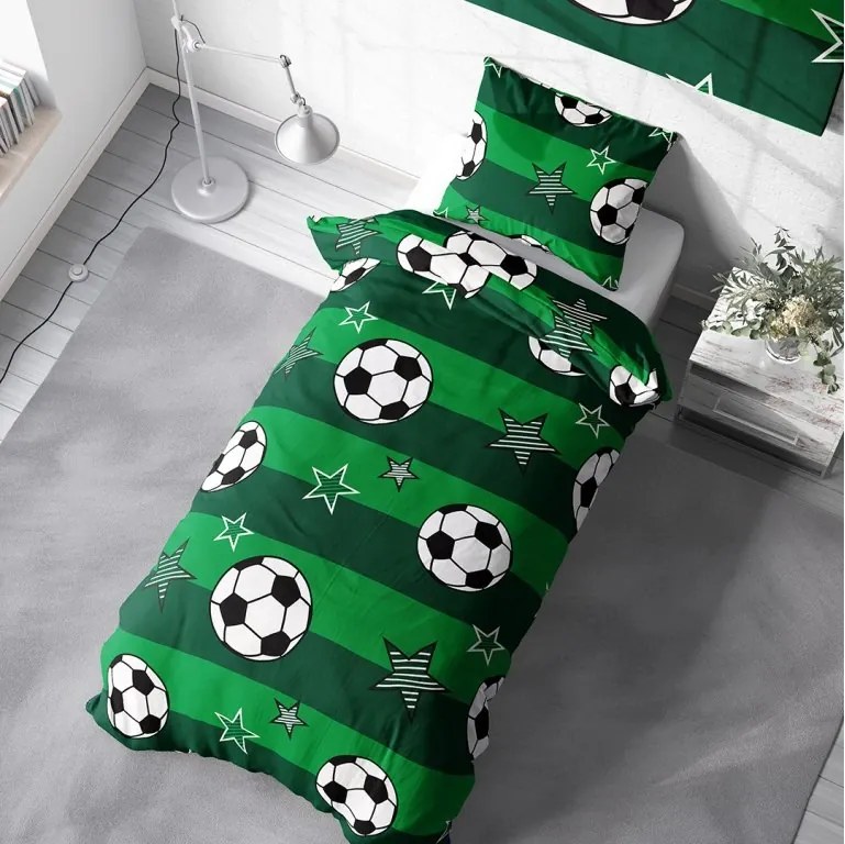 TipTrade s.r.o. Dětské povlečení Fotbal 140x200 + 70x90 cm