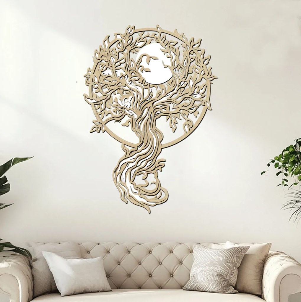 dřevo života 3 vrstvý dřevěný strom ROVNOVÁHY Zvolte rozměr (cm): 43x60, Zvolte barvu dekoru: Ořech-Dub Sonoma
