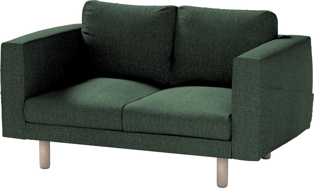 Potah na pohovku IKEA Norsborg 2-místná barva zelená látka pletený vzor
