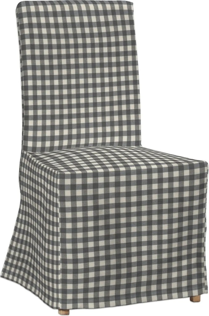 Potah na židli IKEA Henriksdal, dlouhý barva šedá látka vzorované