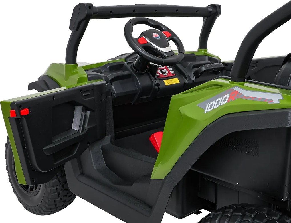 Ramiz Elektrická bugina Gravity pro děti zelená + pohon 4x4 + dálkové ovládání