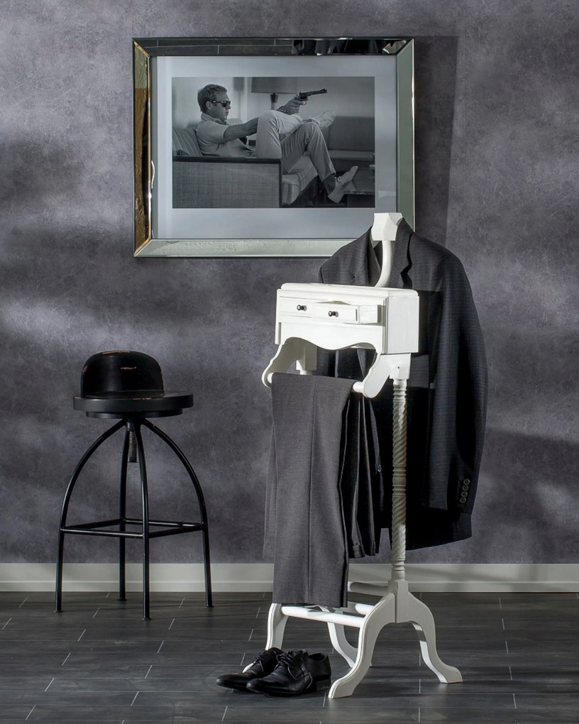 Věšák Chester výška 125cm white