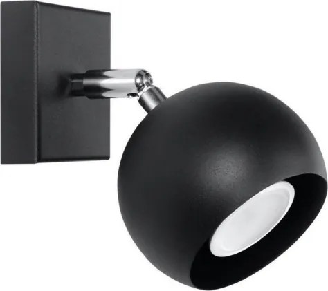 Nástěnné bodové svítidlo SOLLUX Oculare GU10 1x40W bez zdroje SL.0443 černá