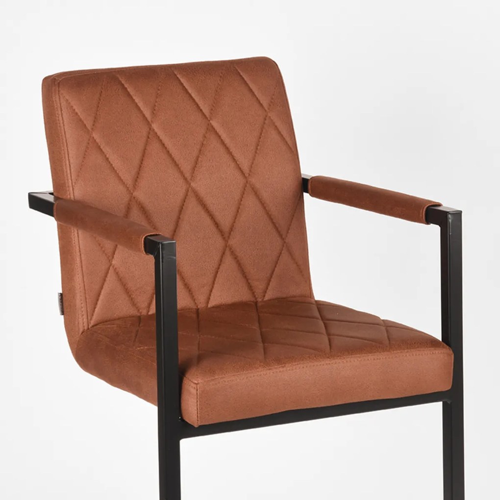 LABEL51 barová židle DENMARK koňak Color: Cognac UK-30.295
