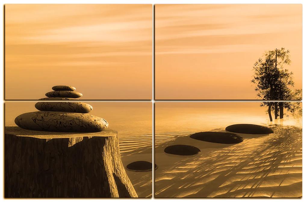 Obraz na plátně - Zen stones 1162ZE (120x80 cm)