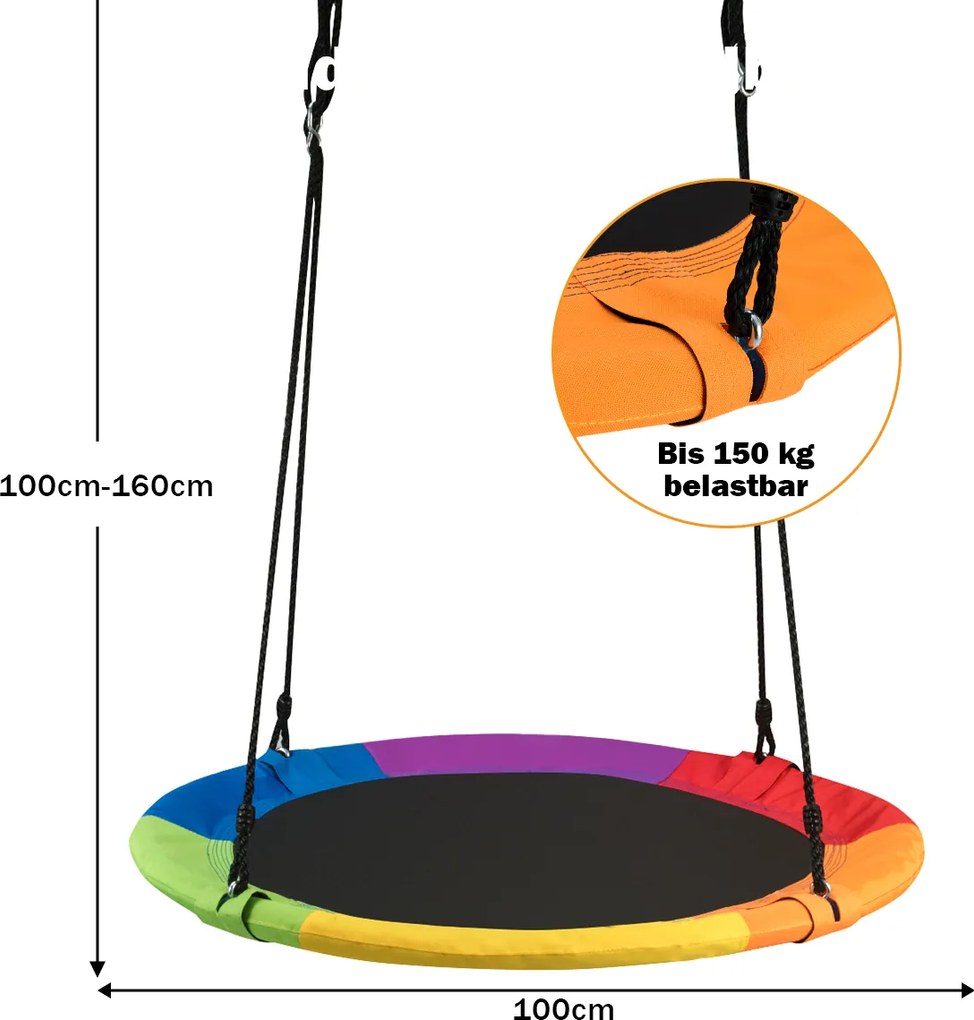 Costway Houpačka hnízdo zahradní houpačka venkovní dětská houpačka do 150 kg