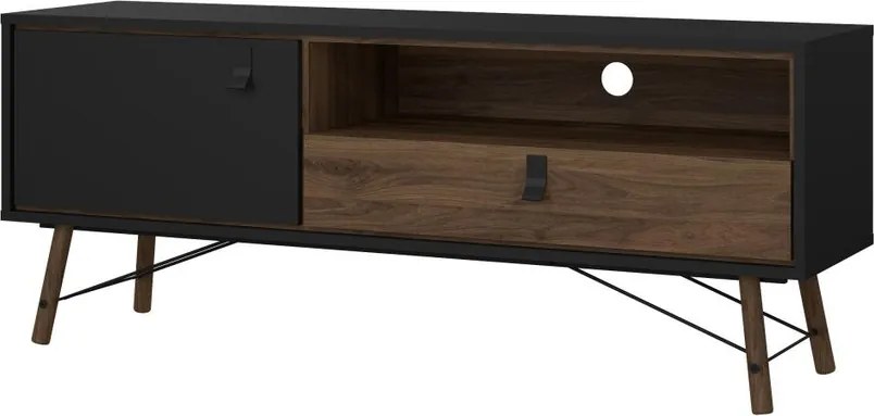 TV stolek Rain, černý mat / ořech