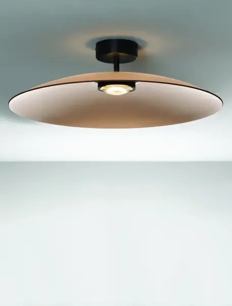LED černo-moce hnědé moderní stropní svítidlo Polifemo