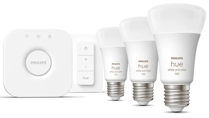 Smart startovací balíček 5 ks E27, 11 W White and color ambiance – Philips Hue