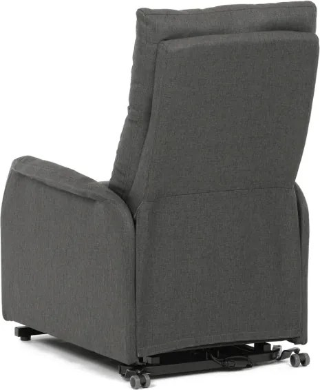 Polohovací křeslo šedé, elektrické TV-5482 GREY2