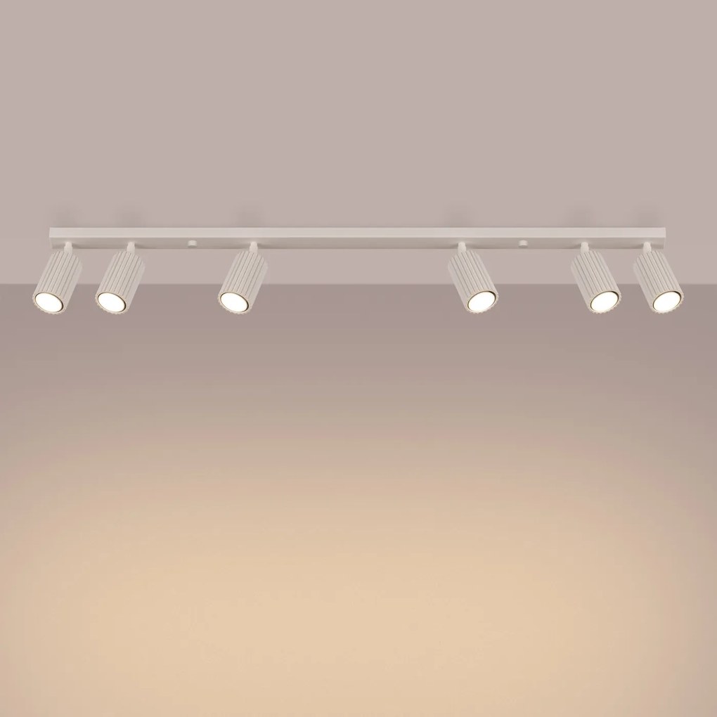 Sollux Lighting Stropní lampa KARBON 6L béžová