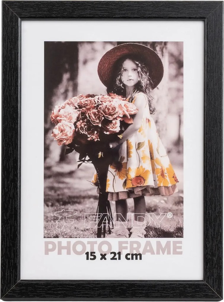 FANDY Dřevěný rámeček Style 15x21 4 černý