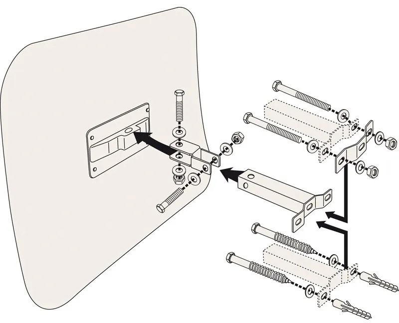 Dohledové obdélníkové nerozbitné zrcadlo, 600 x 400 mm