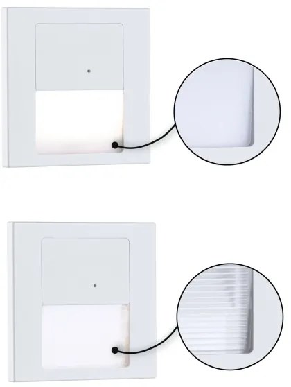 Paulmann 80002 - LED/1W Schodišťové svítidlo se senzorem TSARO 230V Lead/bílá