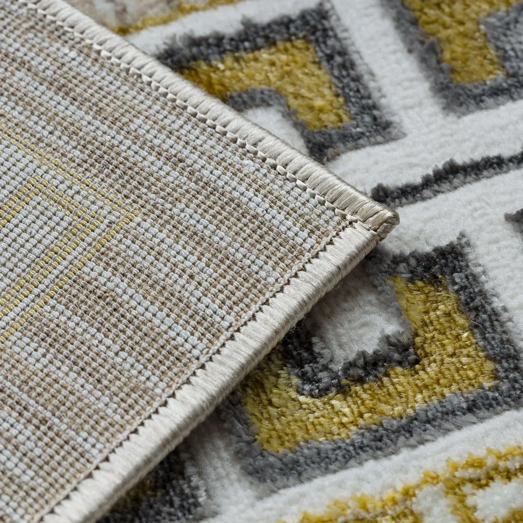 Dywany Łuszczów, Kusový koberec Bliss Z205AZ127 cream/gold, 180x270, béžová, kancelář