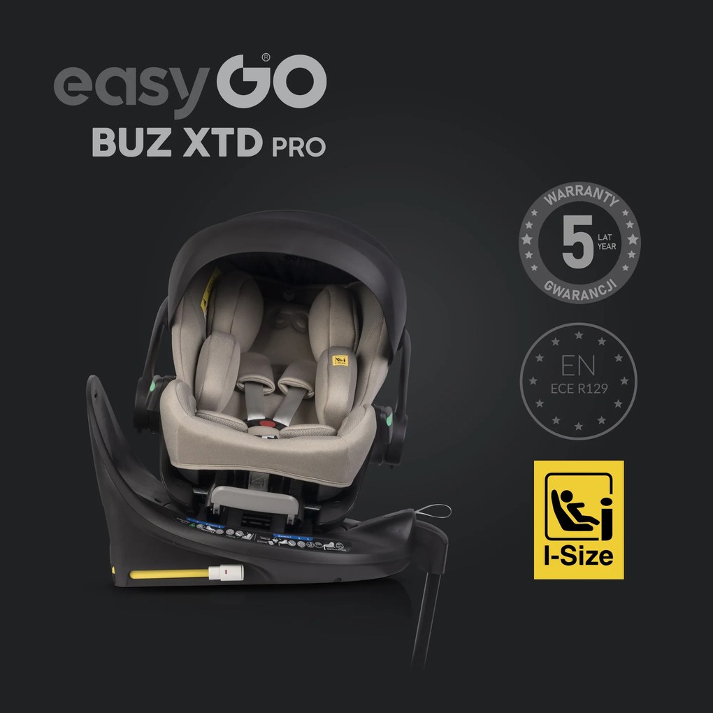 Sada autosedačky EasyGo Buz Xtd Pro a Buz Pro Body 2 v 1 Taupe