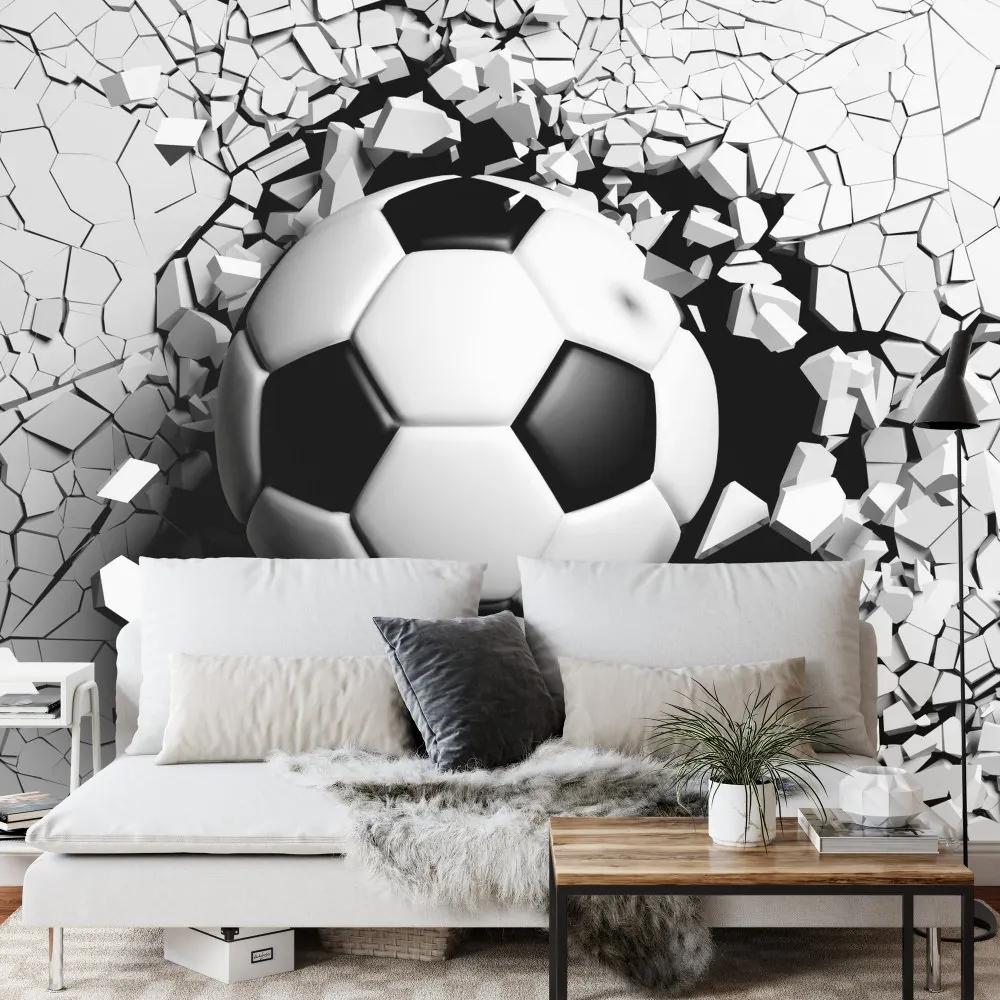 Fototapeta Fotbal – 3D Efekt Hladký vinyl 208x146