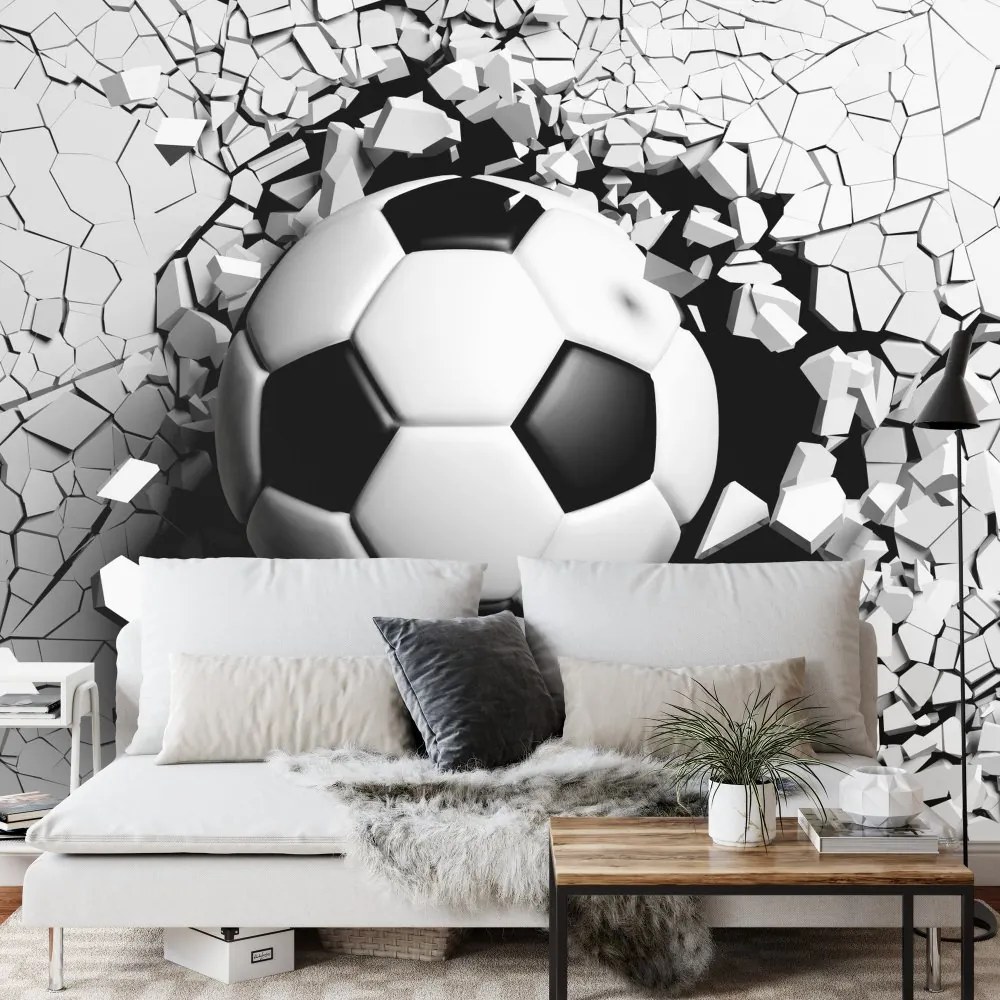 Fototapeta Fotbal – 3D Efekt Omyvatelný vlies 90x60