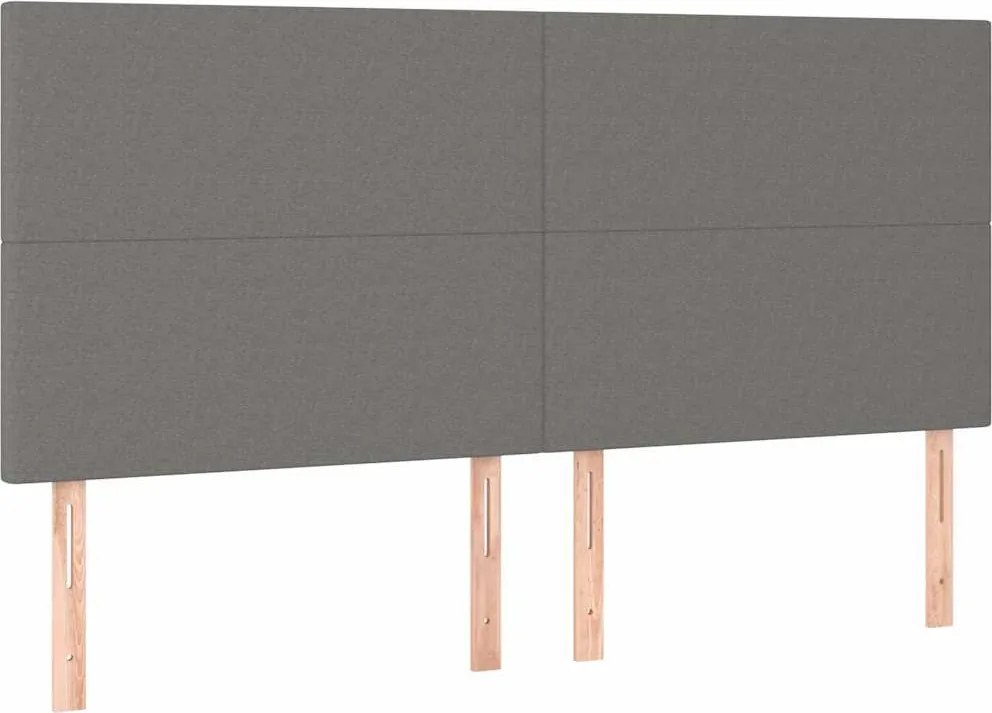 Box spring postel s matrací tmavě šedá 160x200 cm textil 3128374