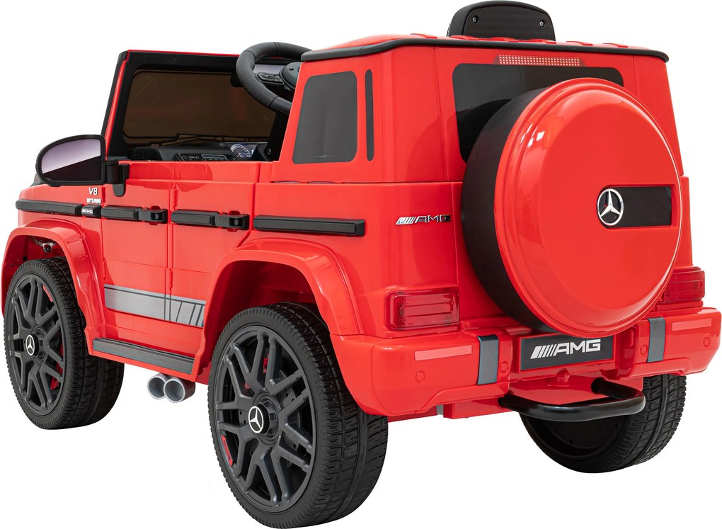 Ramiz Elektrické auto Mercedes AMG G63 pro děti červené + dálkové ovládání