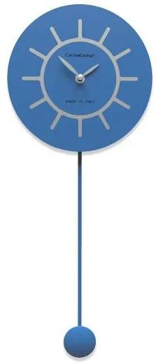 Designové hodiny 11-007 CalleaDesign 60cm (více barev) Barva světle modrá klasik-74 - RAL5012