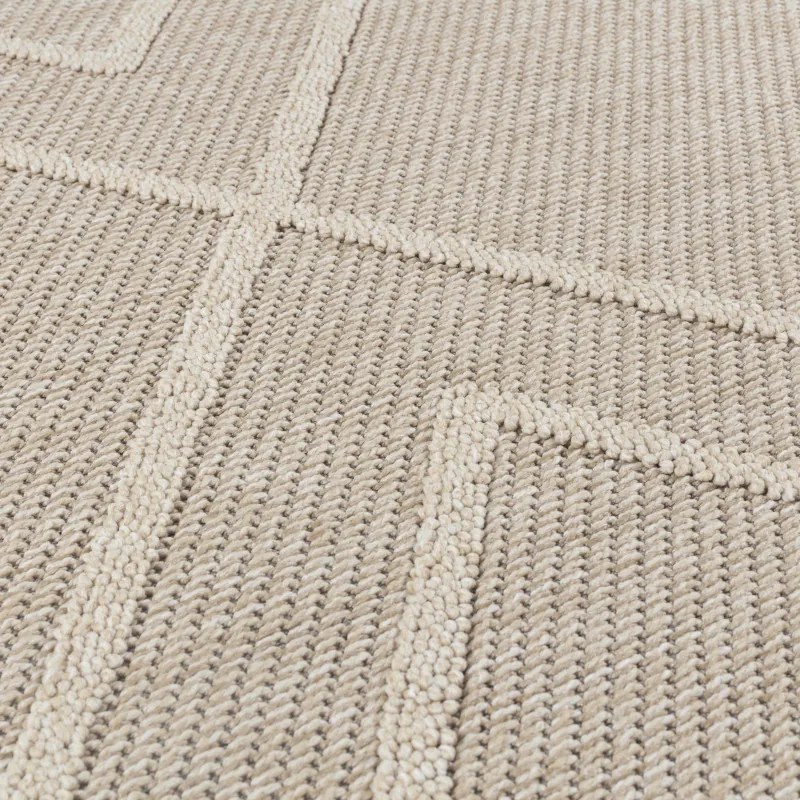 Ayyildiz, Kusový koberec Patara 4954 Beige – na ven i na doma, 160x230, béžová, chodba / předsíň
