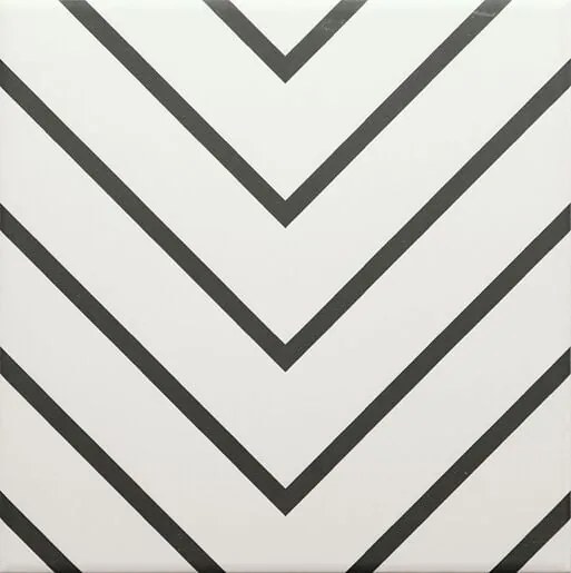 Dlažba Ribesalbes Echo černobílá 20x20 cm mat ECHO20