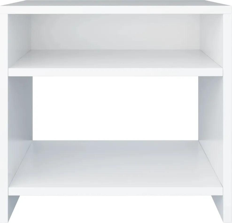 vidaXL Noční stolek 40 x 30 x 40 cm dřevotříska [800009] Barva: šedá s vysokým leskem