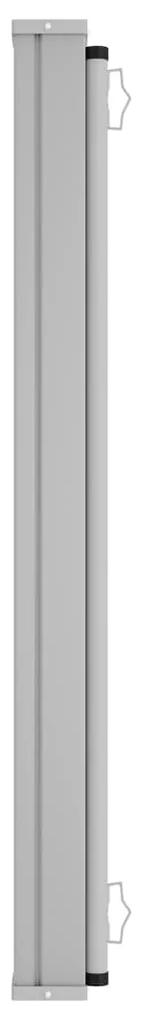 vidaXL Zatahovací boční markýza / zástěna 600 x 160 cm šedá