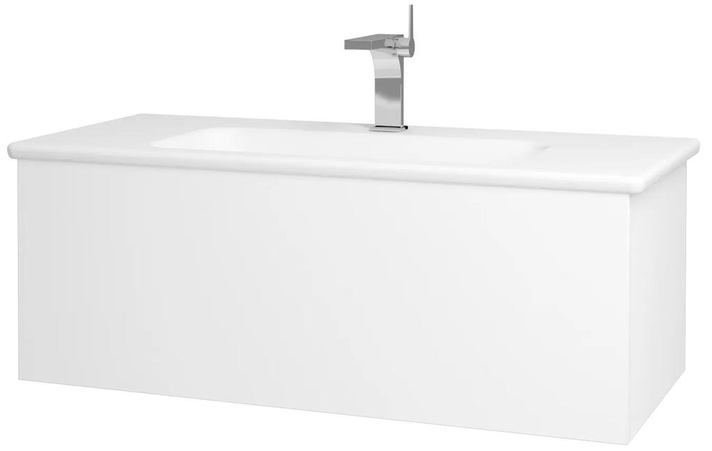 Dřevojas Koupelnová skříň VARIANTE SZZ 100 (umyvadlo Euphoria) Varianta: N01 Bílá lesk / N08 Cosmo