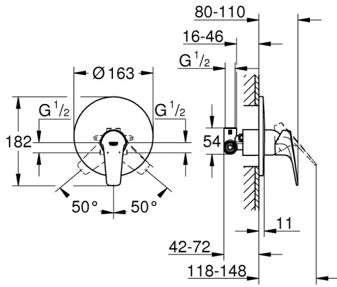 GROHE 29116000 - Sprchová baterie START FLOW lesklý chrom