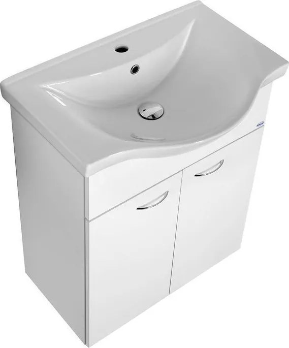 Aqualine Aqualine, KERAMIA FRESH umyvadlová skříňka 60,6x74x33,7cm, bílá, 50063A