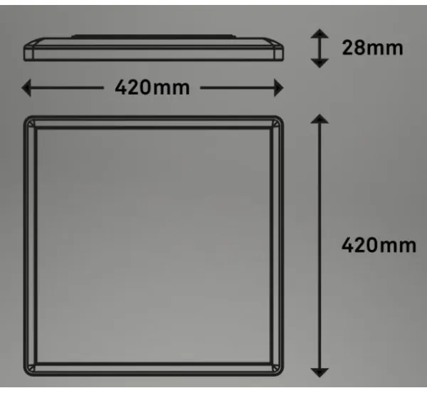 Briloner 7091-416 - LED RGBW Stmívatelné stropní svítidlo SLIM LED/22W/230V + DO