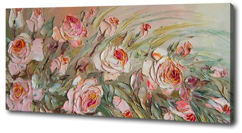 Wallmuralia Foto obraz na plátně Růže 125x50 cm