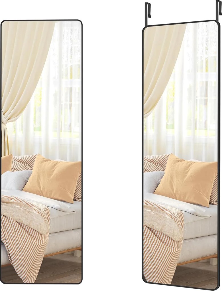 Závěsné zrcadlo Layla 120 cm černé