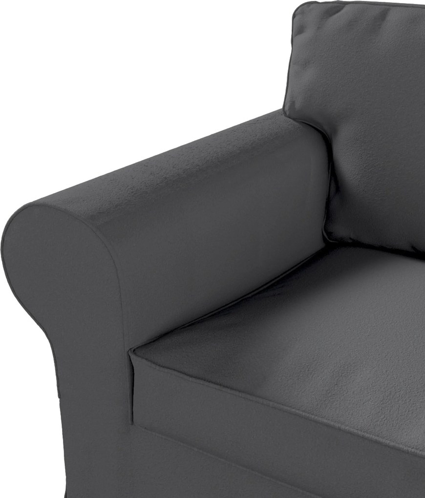 Potah na křeslo IKEA Ektorp barva šedá látka pletený vzor