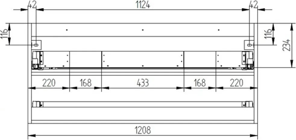 Mereo Mereo, Aira, koupelnová skříňka s umyvadlem z litého mramoru 121 cm, bílá, dub, šedá, CN723M