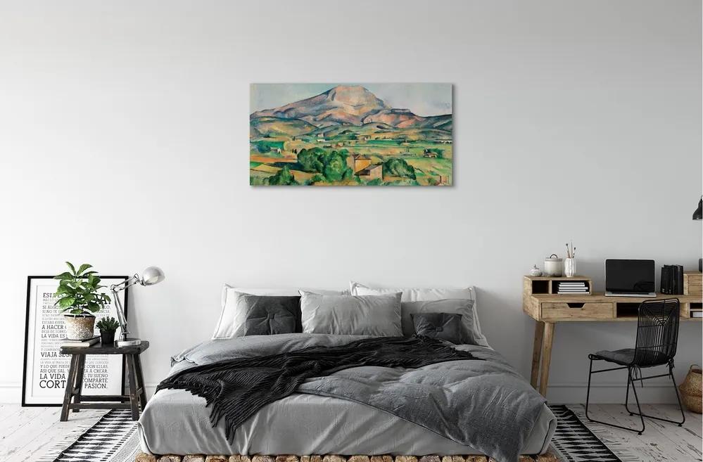 Obrazy na plátně Art louka s výhledem na vrchol 100x50 cm