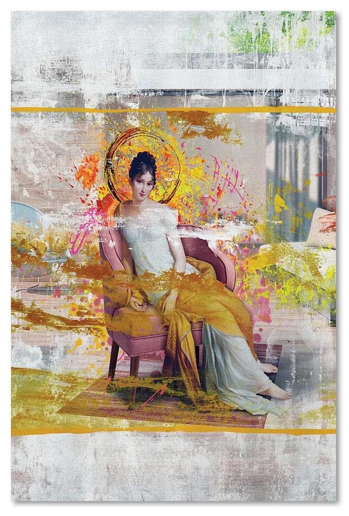 Gario Obraz na plátně Žena na křesle - Jose Luis Guerrero Rozměry: 40 x 60 cm