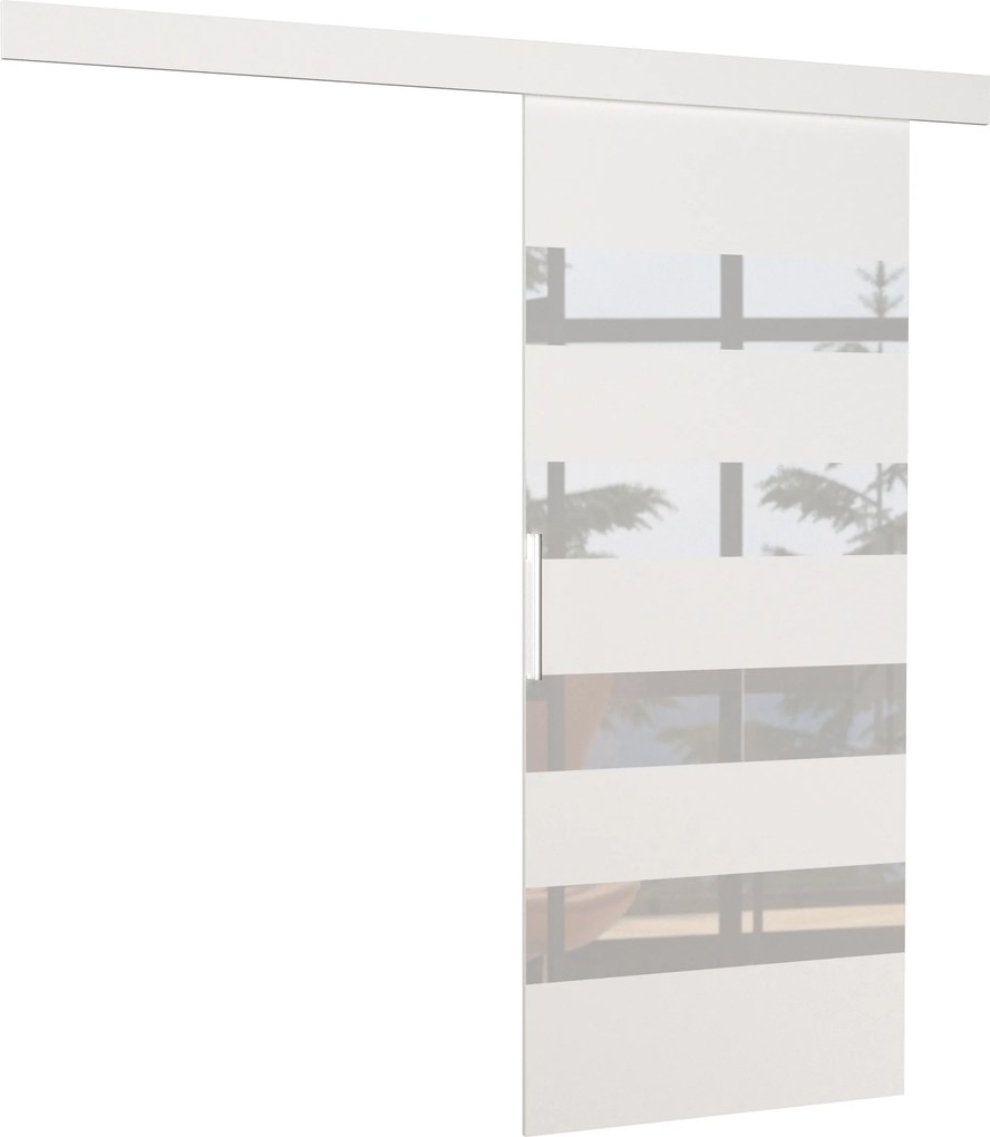 ADRK Furniture Posuvné nástěnné dveře MILOU 96 ADRK-SD-MIL-W-WL-96