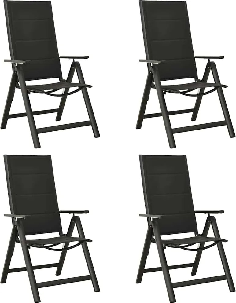 5dílný zahradní jídelní set hliník antracitový 3070634