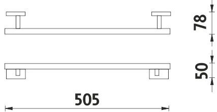 Nimco Držák na ručníky, 51 cm KE 22046-26