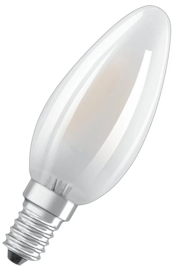 Matná LED malá žárovka E14 4 W CLASSIC B, teplá bílá