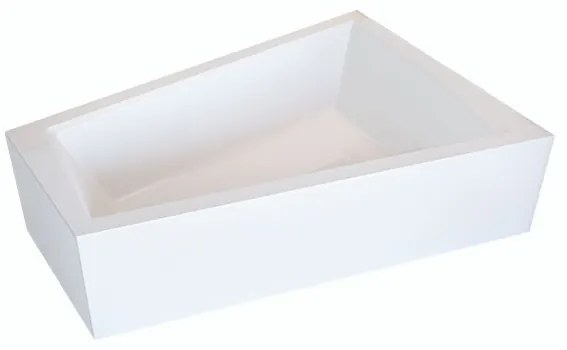Besco Akrylátová asymetrická vana Intima Duo 170x125 (180x125) Barva: Bílá, Rozměry (cm): 180x125, Orientace: Pravá