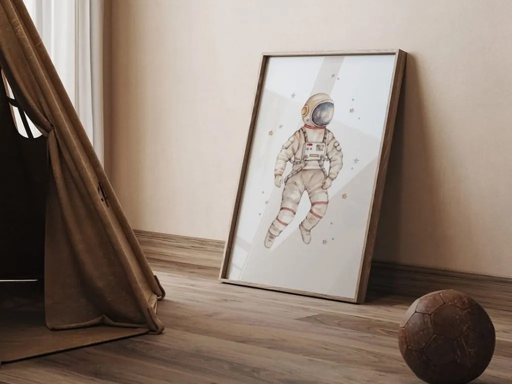 Plakát na stěnu do dětského pokoje ASTRONAUT Rozměr: 50 x 70 cm