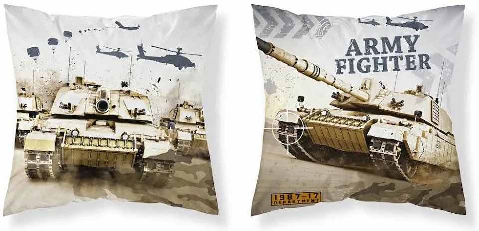 Detexpol Dětský povlak na polštář 40x40 tank MF 01 Kids 114
